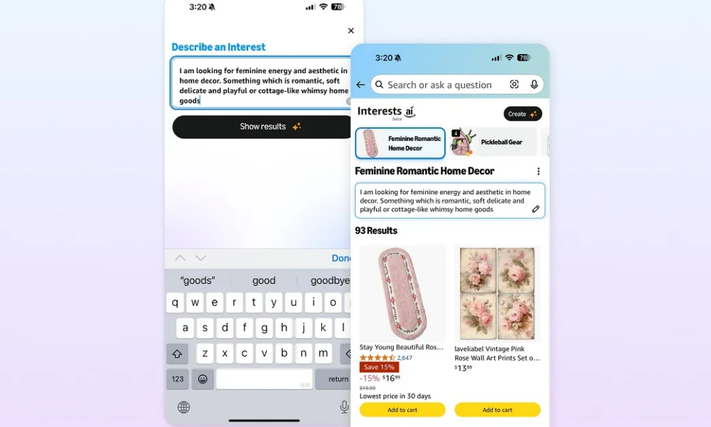 Amazon Launches AI-Powered "Interests" Feature